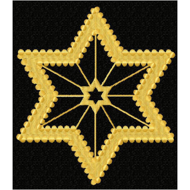 Star of David 12 Machine Embroidery Designs Set 5x7 Pes Hus | Etsy