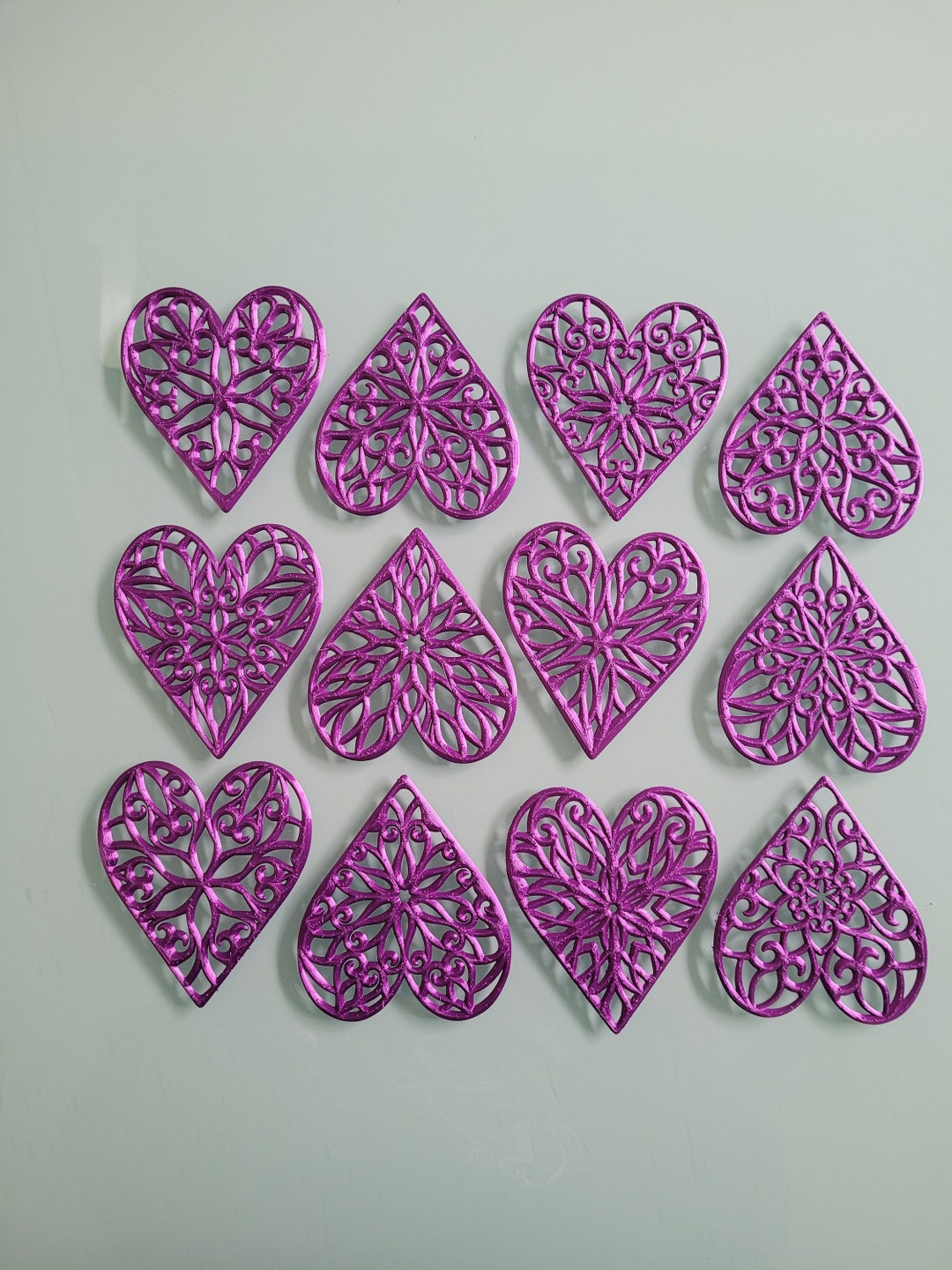 Valentine Hearts Pack - 12 3D Print Stl Files | 3D Print Model ...