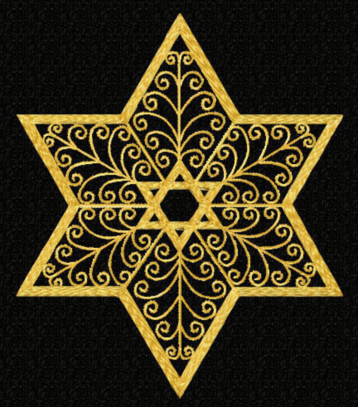 Star of David Machine Embroidery Design 5x5 Pes Hus Jef | Etsy
