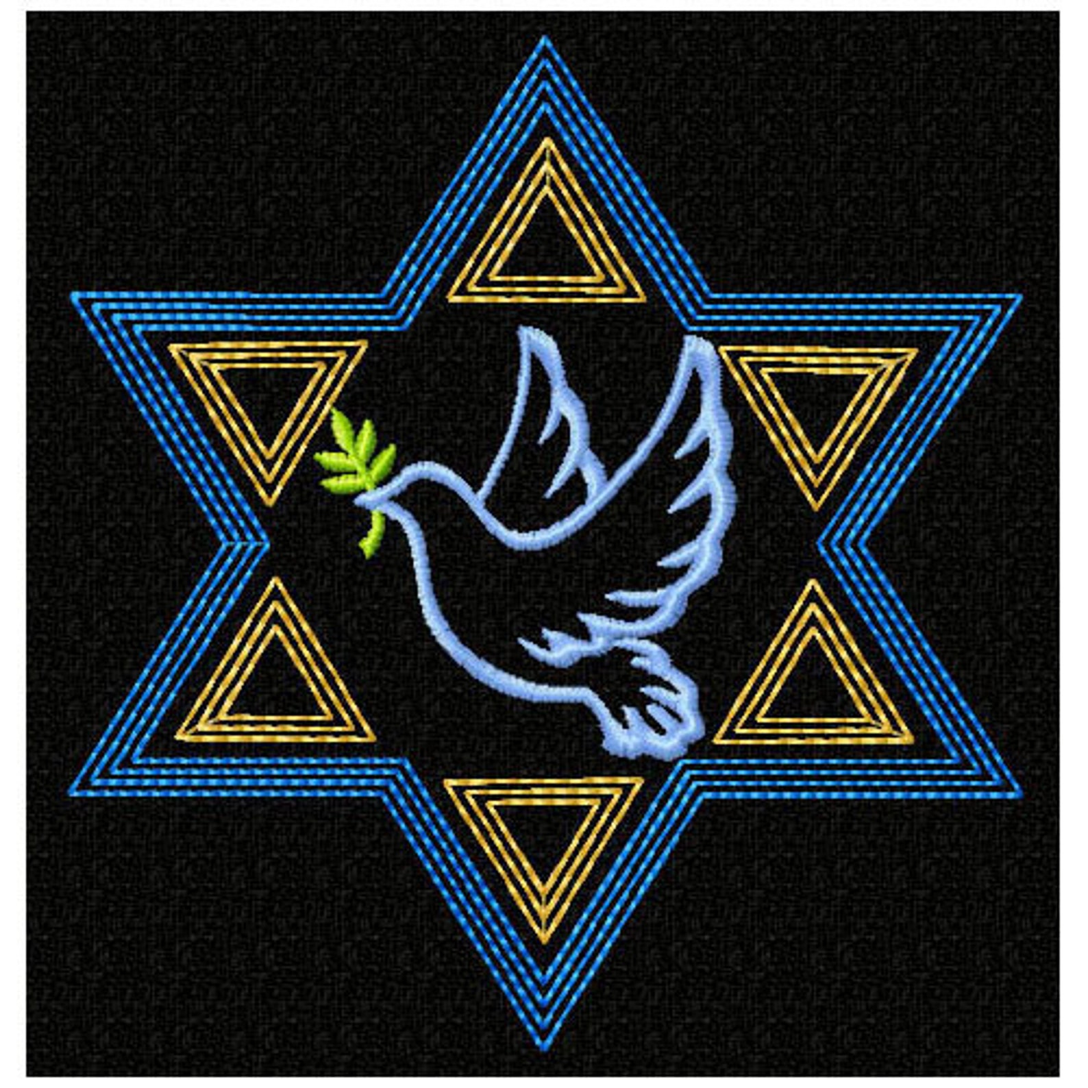 Star of David 12 Machine Embroidery Designs Set 5x7 Pes, Hus, Jef, Dst ...