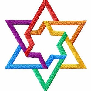 Star of David Machine Embroidery Design 4x4 Pes Hus Jef | Etsy