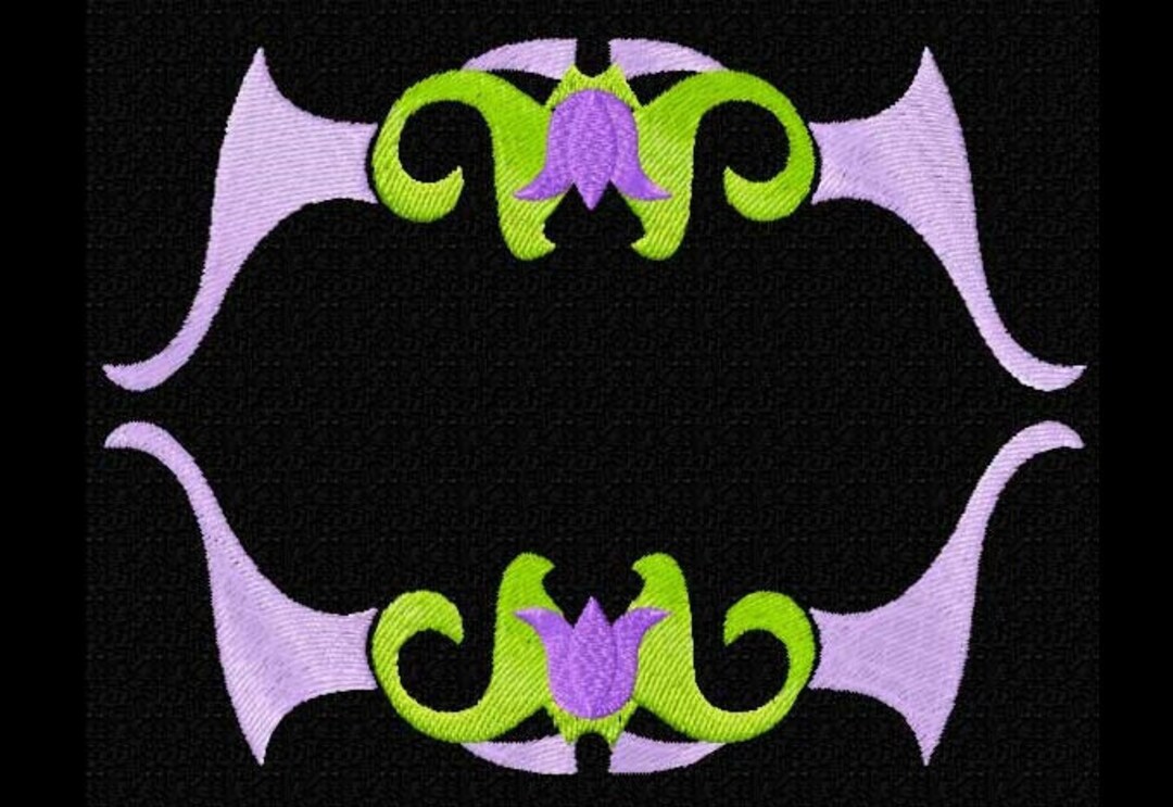 Ribbons and Bluebell Frames 2 Machine Embroidery Designs 5x7 Pes, Hus ...