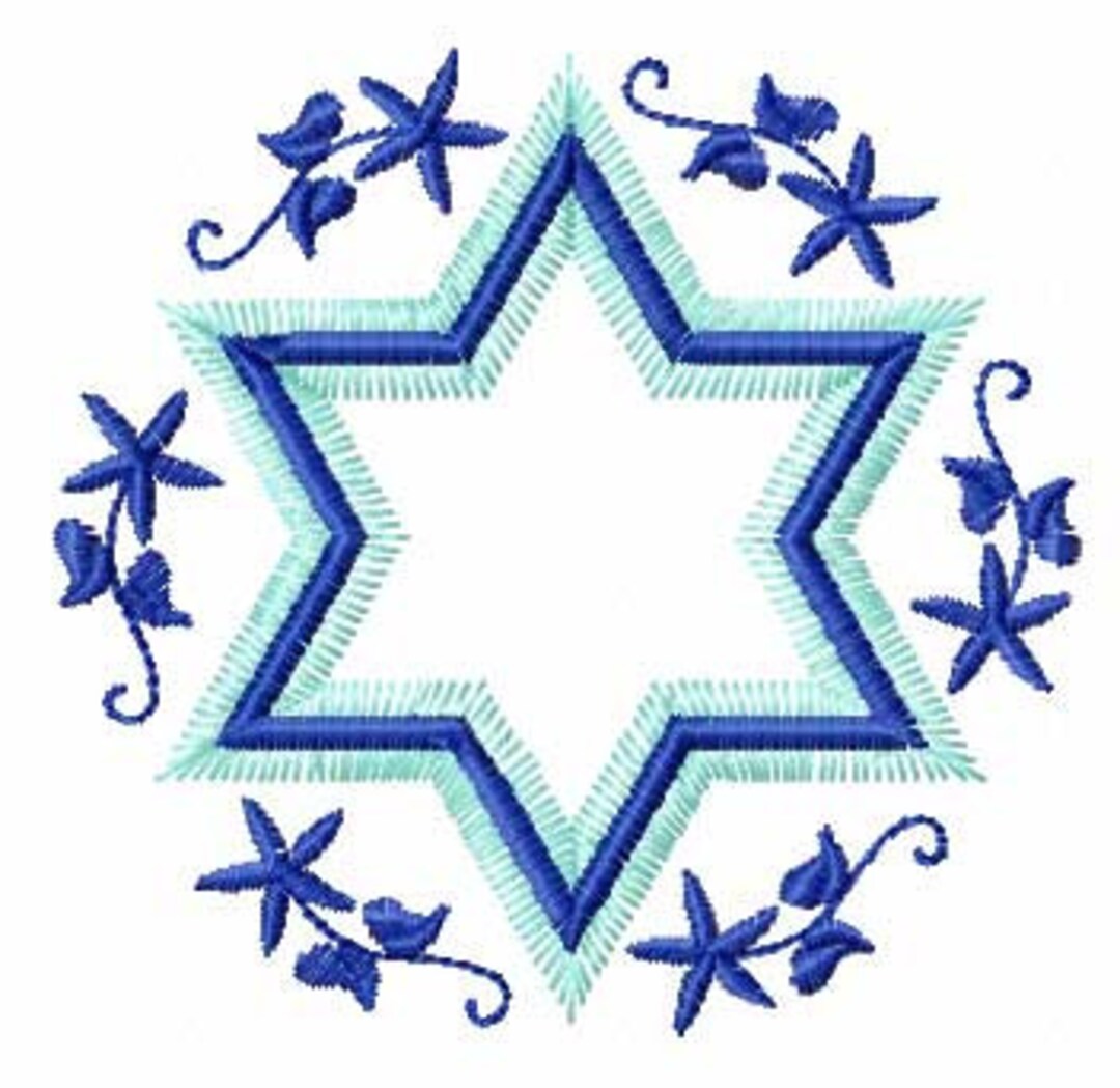 Star of David Machine Embroidery Design 4x4 Pes Hus Jef - Etsy