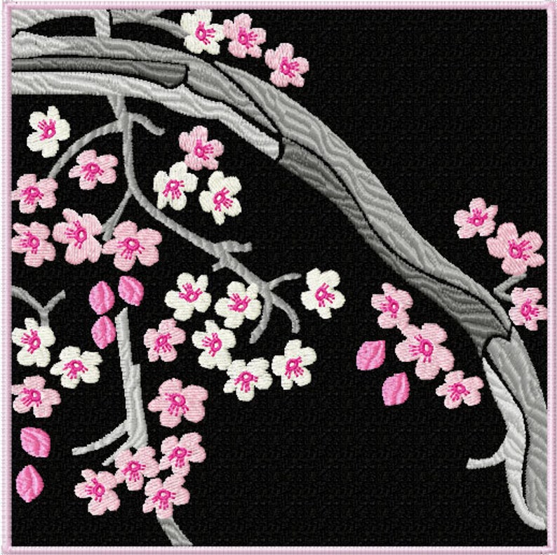 Cherry Blossom Quilt Blocks Machine Embroidery Designs Pes, Hus, Jef ...