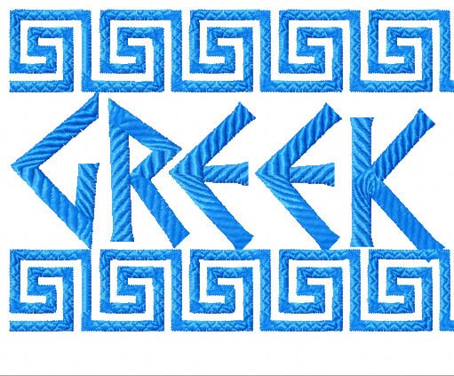 Griechisches Alphabet Schrift Stickdatei 4x4 Pes Hus Jef - Etsy