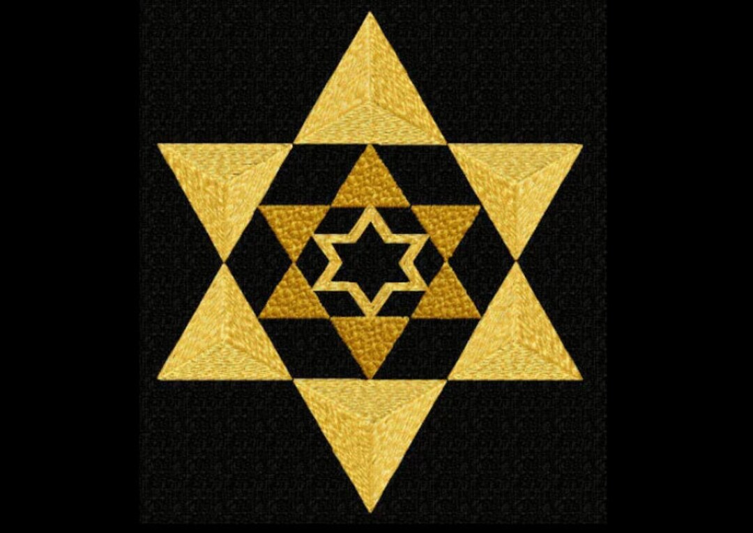 Star of David Machine Embroidery Design 5x5 Pes, Hus, Jef, Dst, Exp ...