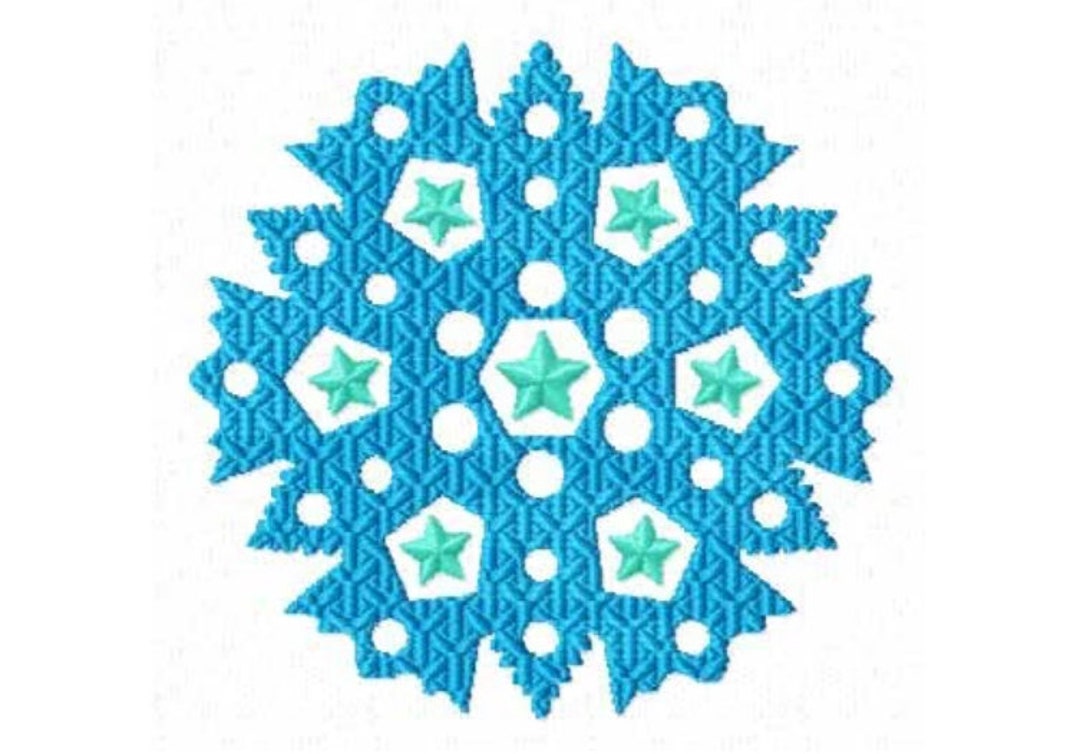 Snowflake Machine Embroidery Design Pes, Hus, Jef, Dst, Exp, Jef, Vip ...
