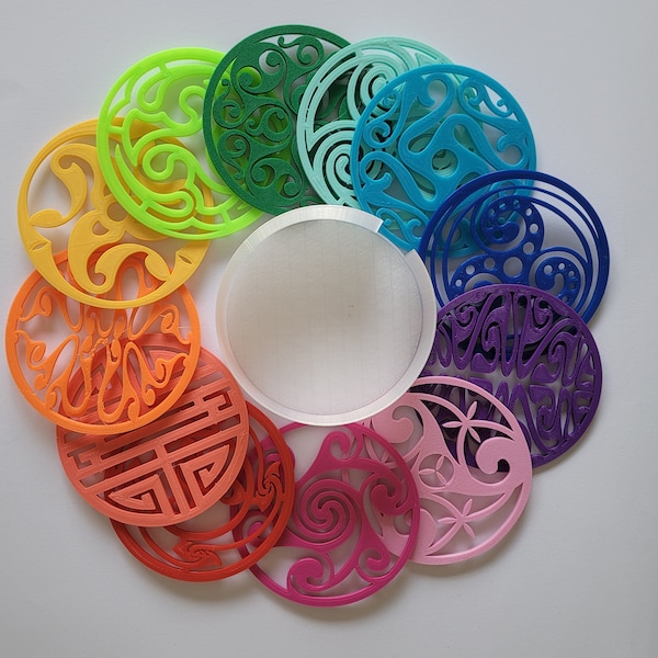 3d Printed Coasters - Etsy