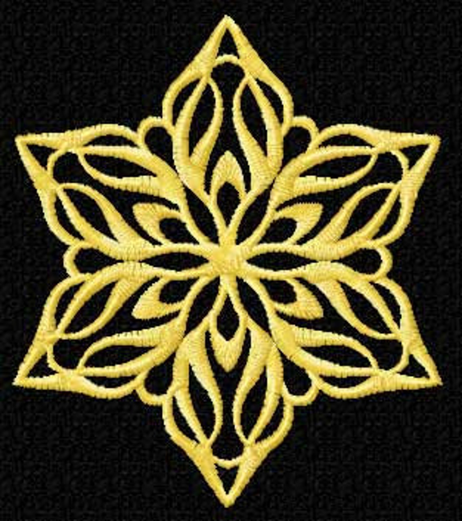 12 Gold Snowflakes Machine Embroidery Designs set 4x4 Pes | Etsy