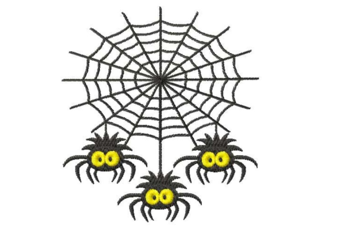 Spiders and Web - 3 Machine Embroidery Designs Pes, Hus, Jef, Dst, Exp ...