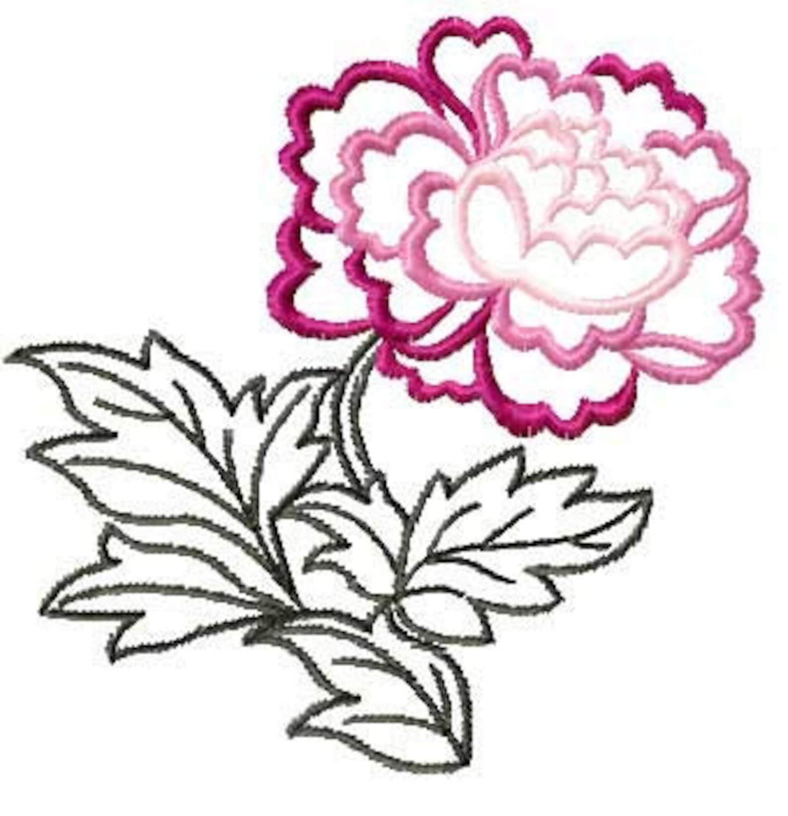 Chinese Peony Flowers Machine Embroidery Designs Set Pes, Hus, Jef, Dst ...