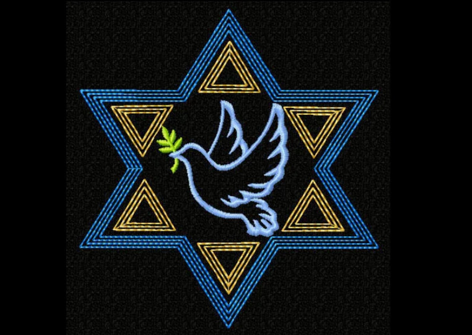 Star of David Machine Embroidery Design 5x5 Pes, Hus, Jef, Dst, Exp ...