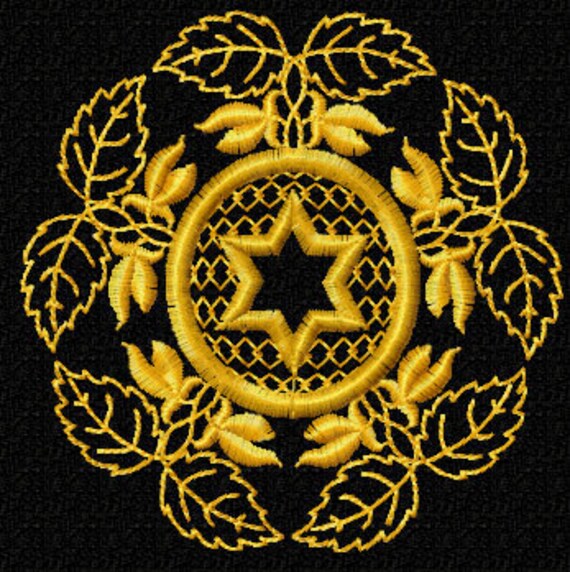 Star of David Machine Embroidery Design 4x4 Pes Hus Jef | Etsy