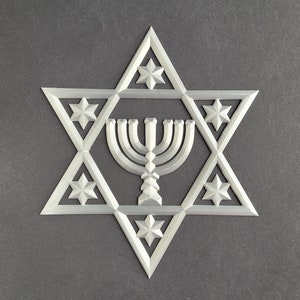 Star of David Wall Hanging 3D Print Model | STL File for 3D Printers ...