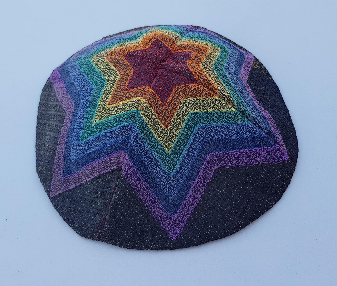 Kippah Judaica Machine Embroidery Design Pes, Hus, Jef, Dst, Exp, Jef ...