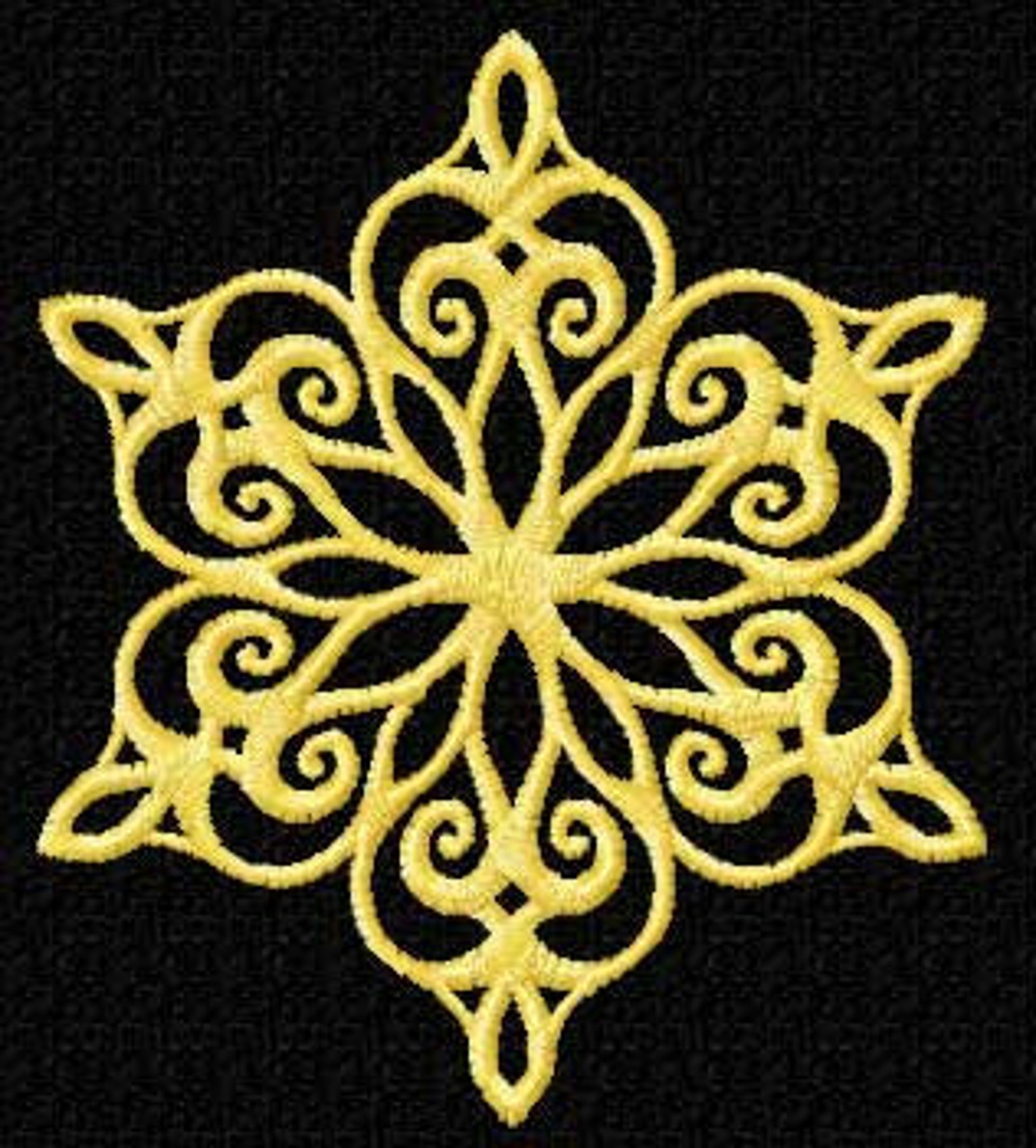 12 Gold Snowflakes Machine Embroidery Designs set 4x4 Pes | Etsy