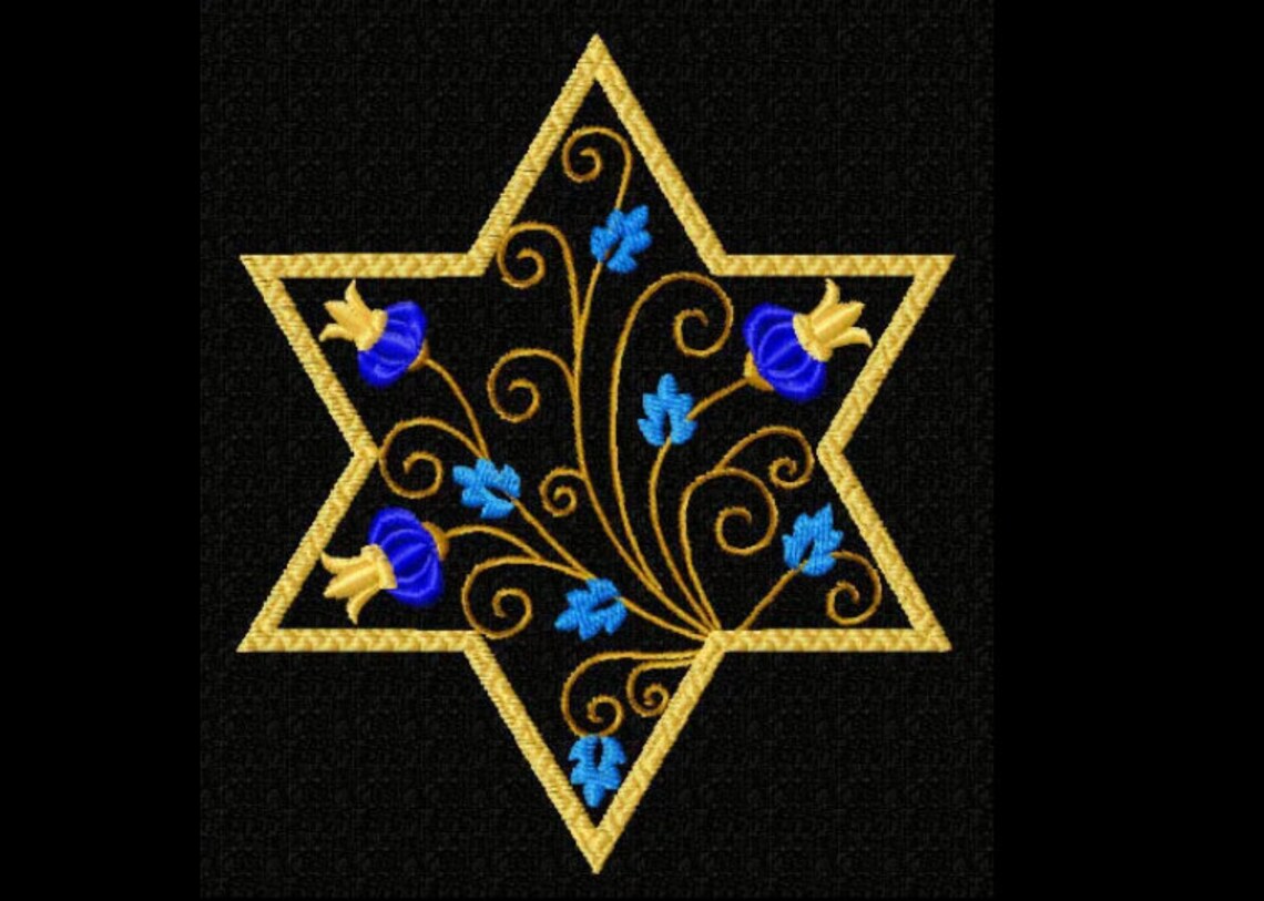 Star of David Machine Embroidery Design 5x5 Pes, Hus, Jef, Dst, Exp ...