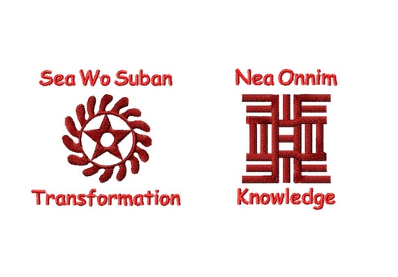 Africa Adinkra Knowledge and Transformation Symbols Machine | Etsy