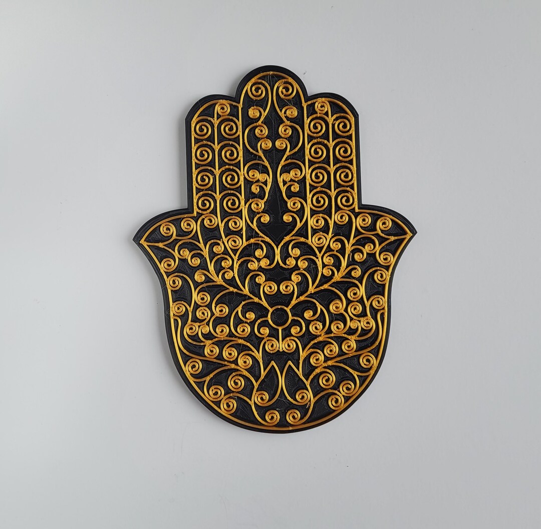 Ornamental Hamsa Wall Hanging 3D Print Stl Files | 3D Print Model ...