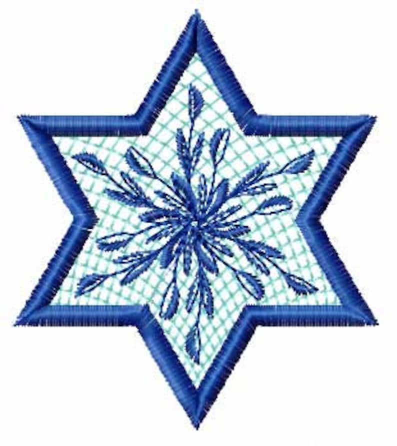 Star of David Machine Embroidery Design 4x4 Pes Hus Jef - Etsy