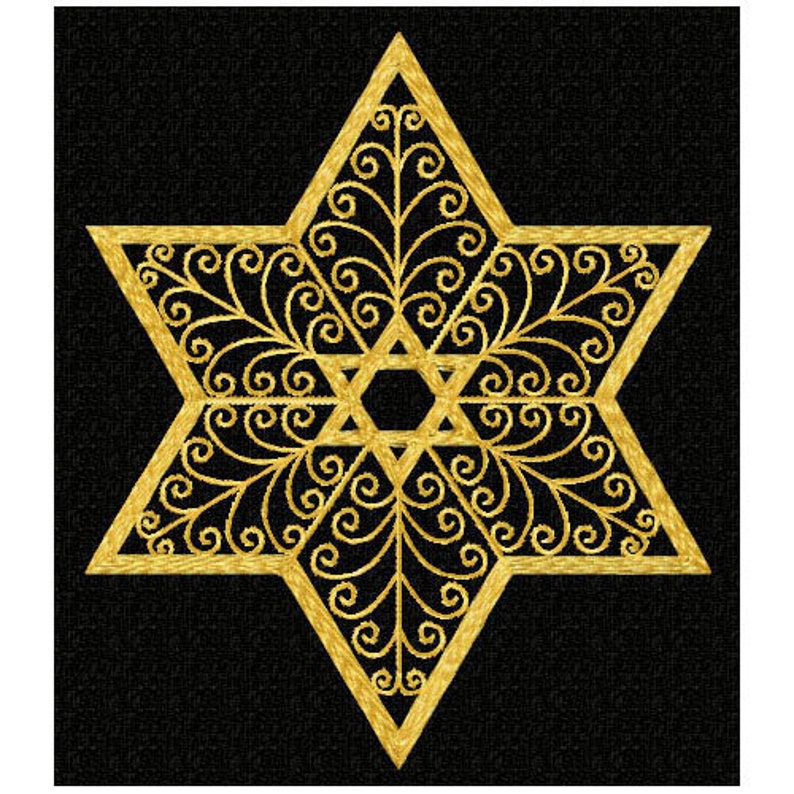 Star of David 12 Machine Embroidery Designs Set 5x7 Pes Hus | Etsy