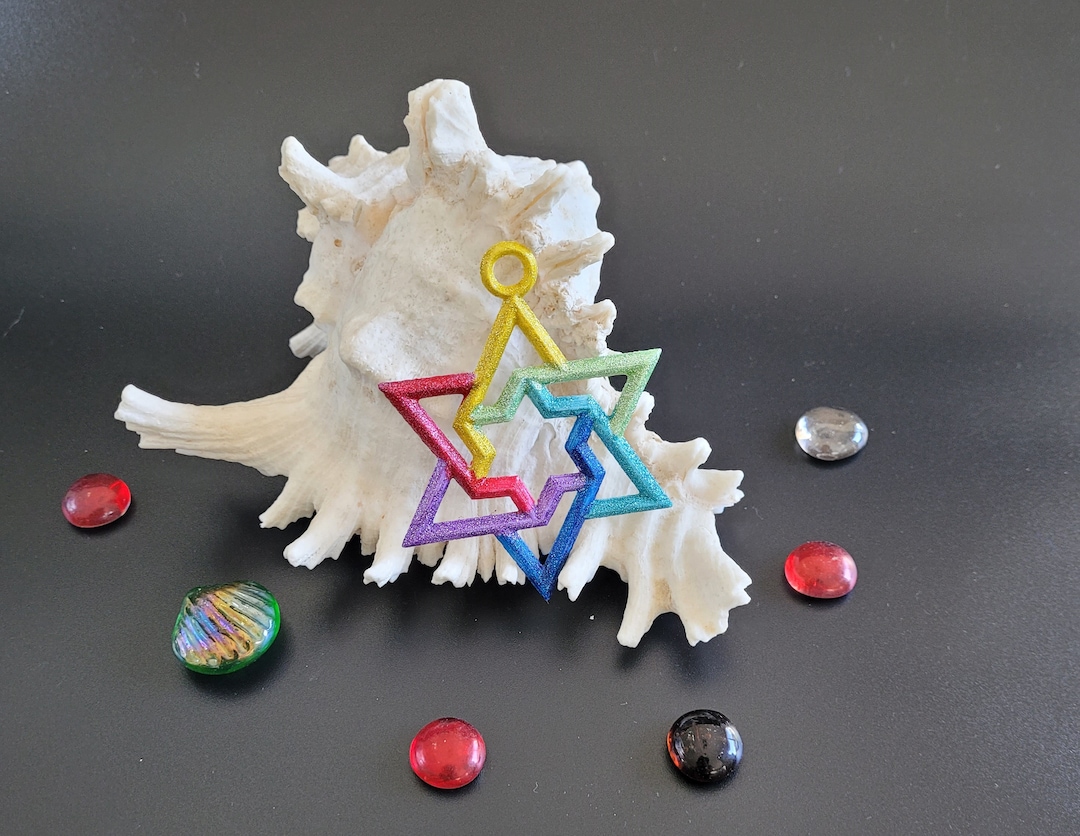 Star of David Pendant 3D Print Stl Files | 3D Print Model - Digital ...