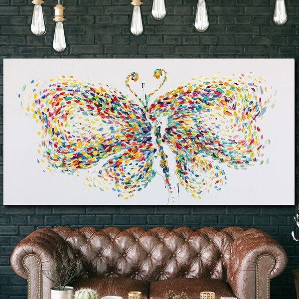 Butterfly Textured Painting - Etsy