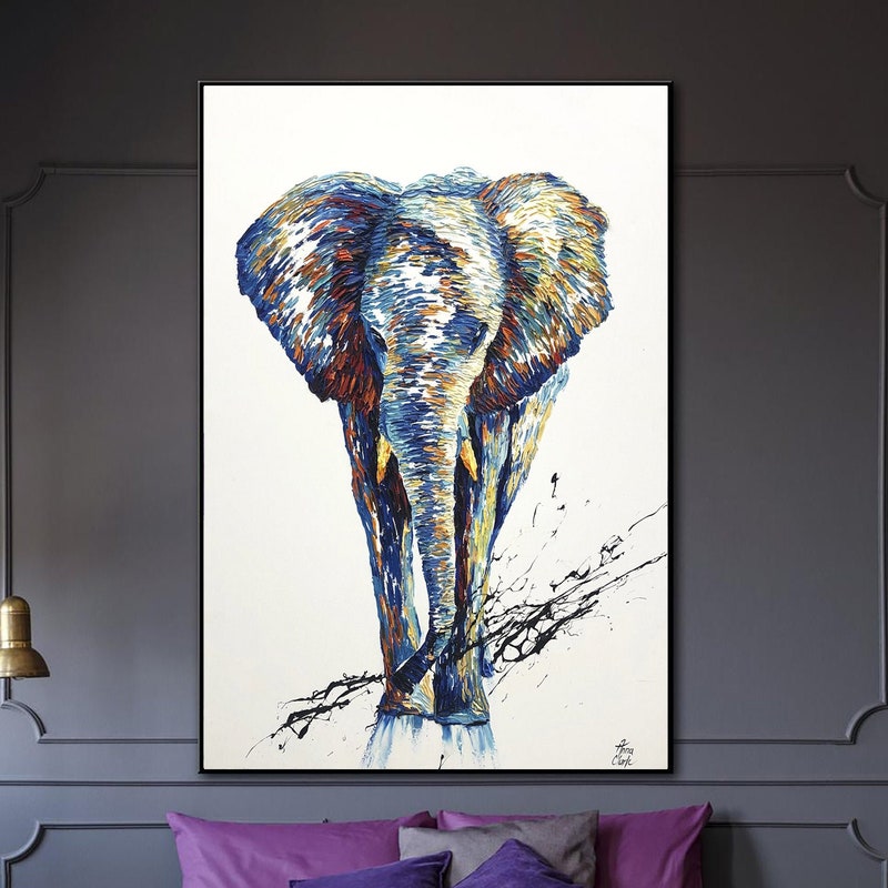 Abstract Elephant - Etsy