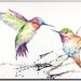 Original Art Large Colibri Painting Bird Abstract Oil Painting ...