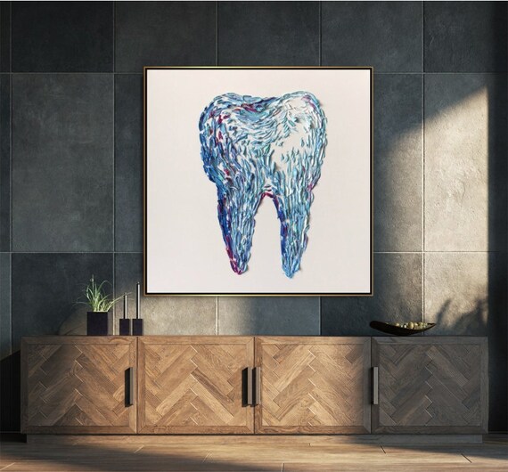 Simple Abstract Paintings Bad Teeth 45 Tooth Art Ideas | Teeth Art,