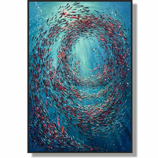 Modern Fish Painting - Etsy