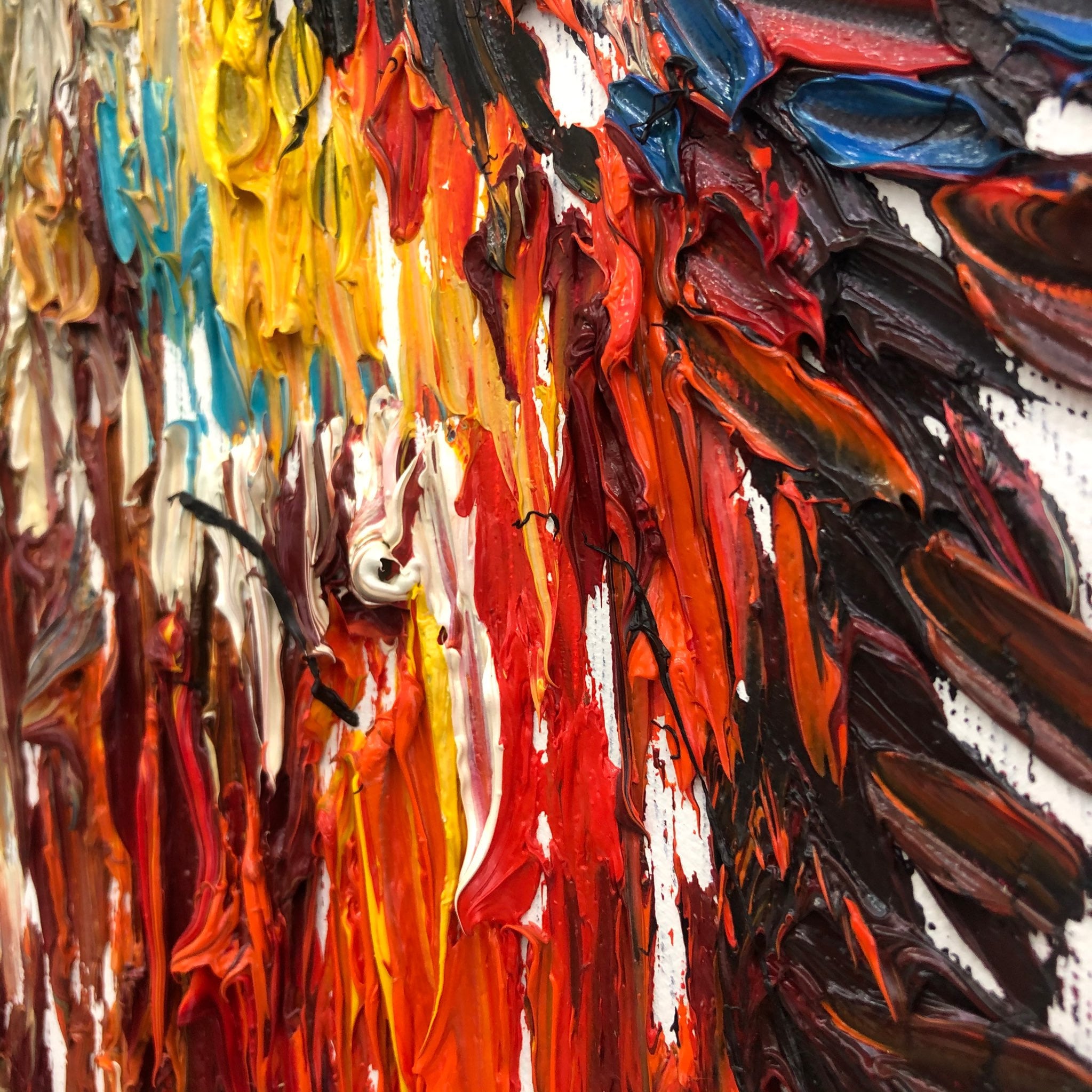 28x20 Large Original Abstract Indian Painting Native - Etsy