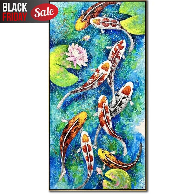 Abstract Fish Art - Etsy