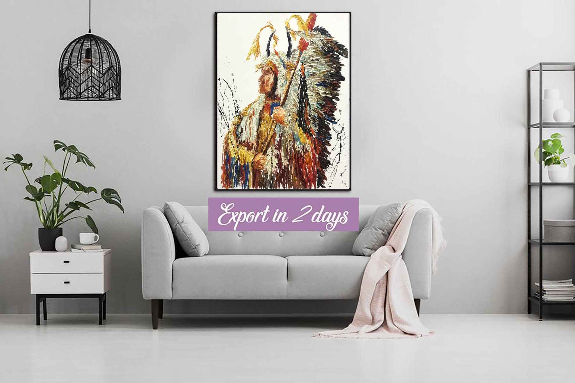 Native Indian Painting - Etsy