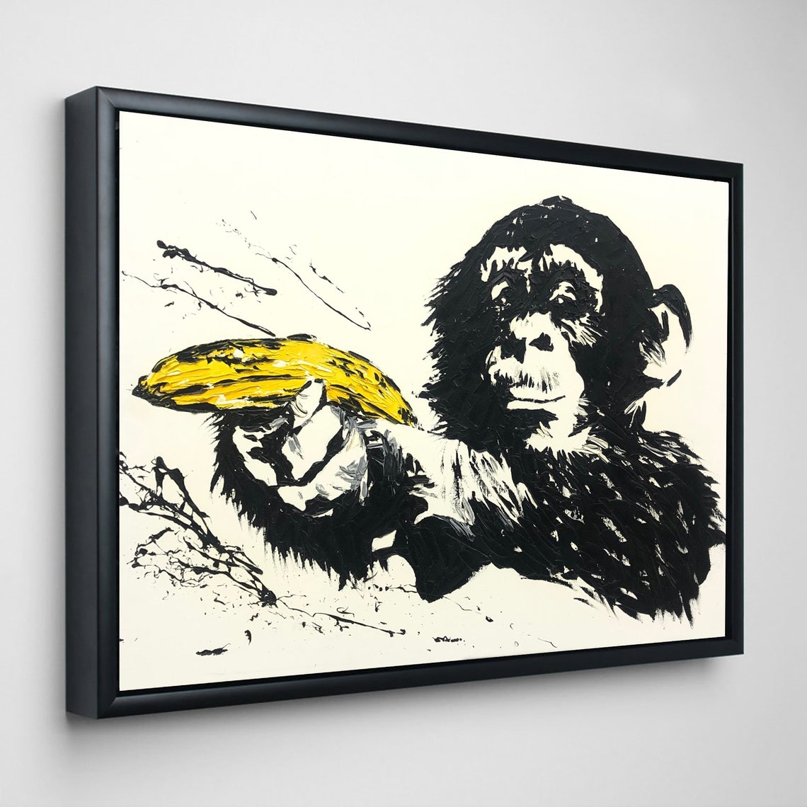 20x28 Original Abstract Monkey Painting Modern Animal | Etsy