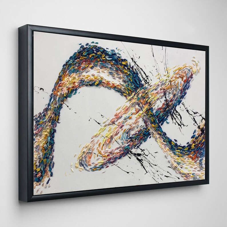 24x36 Original Vortex Painting Abstract Oil Colorful - Etsy