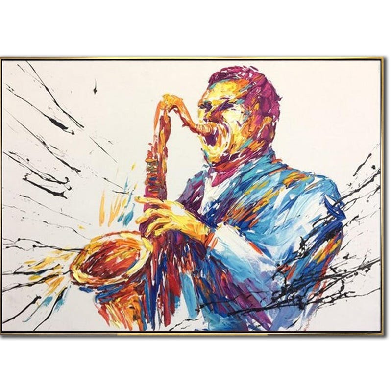 Jazz Painting - Etsy