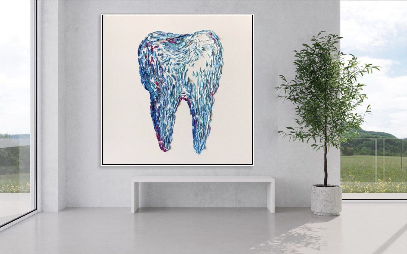 Simple Abstract Paintings Bad Teeth 45 Tooth Art Ideas | Teeth Art,