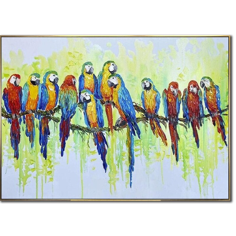 Large Bird Painting - Etsy