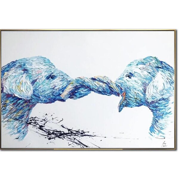 Large Elephant Painting - Etsy