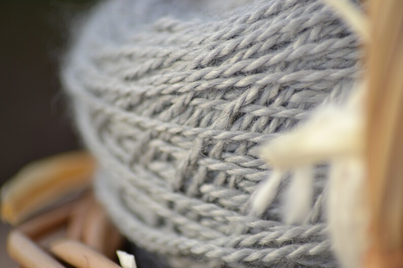 Angora Wool Yarn, 90% Angora Rabbit, Natural Gray, Organic Wool - Etsy