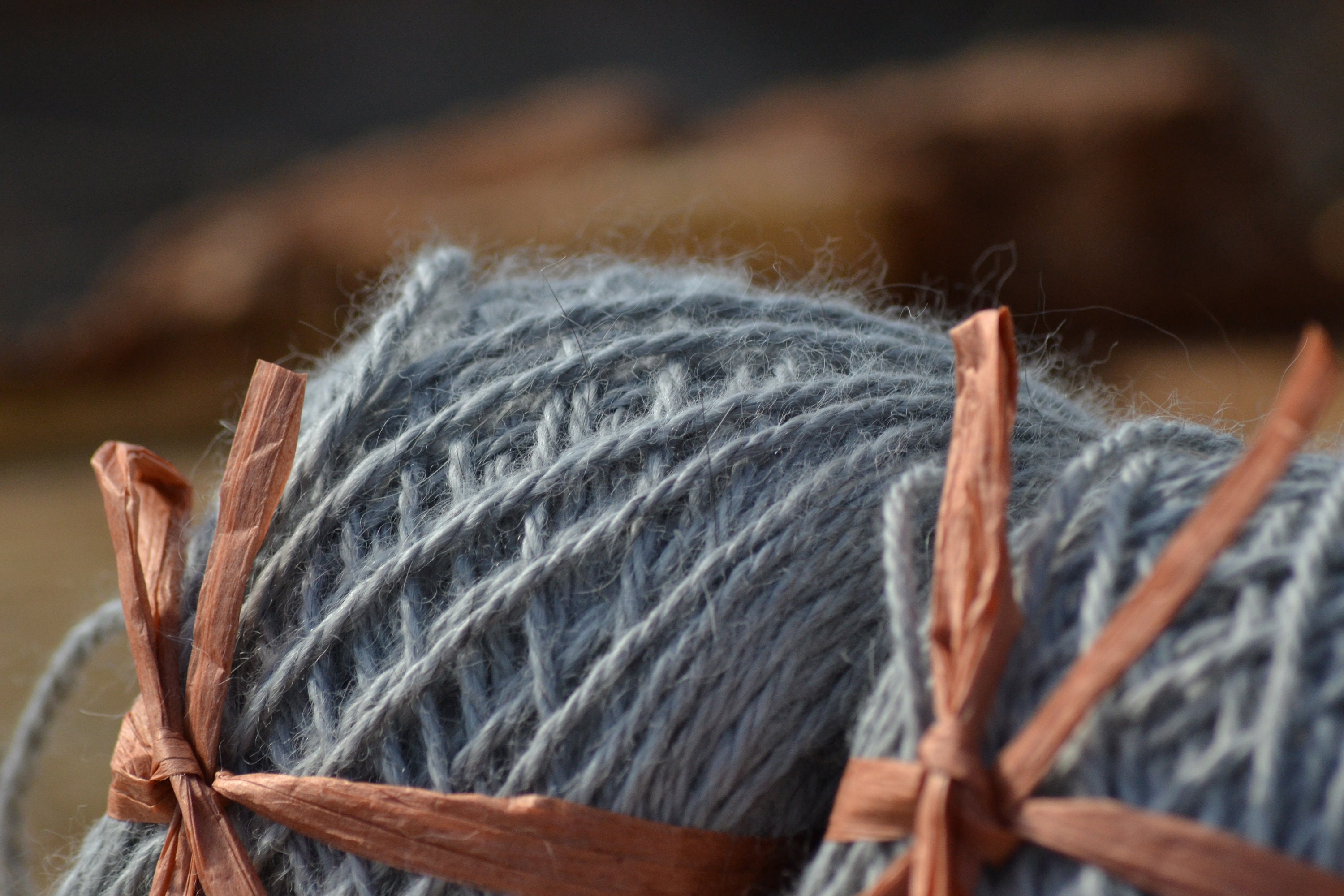 Angora Wool Yarn, 100% Angora Rabbit, Natural Gray Color - Etsy