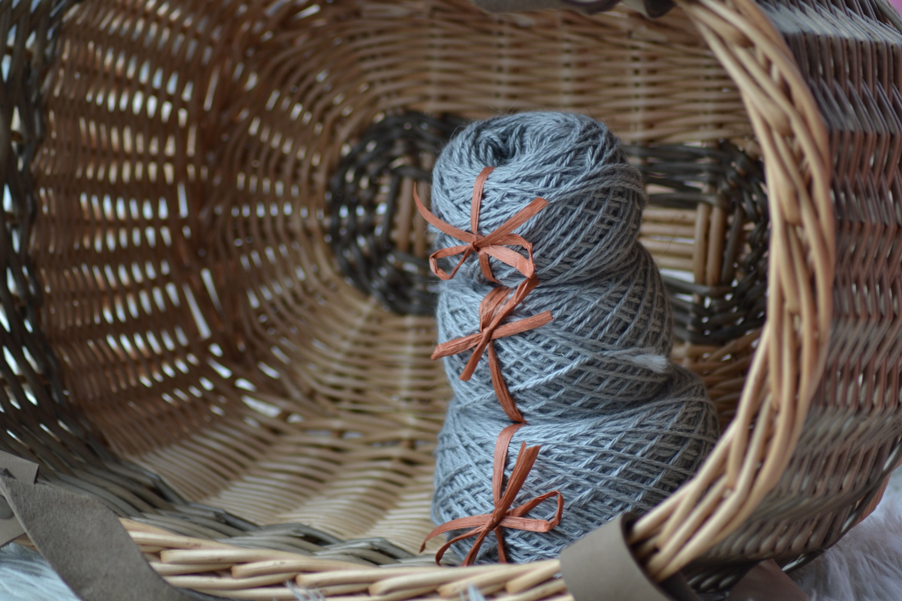 Angora Wool Yarn, 100% Angora Rabbit, Natural Gray Color - Etsy