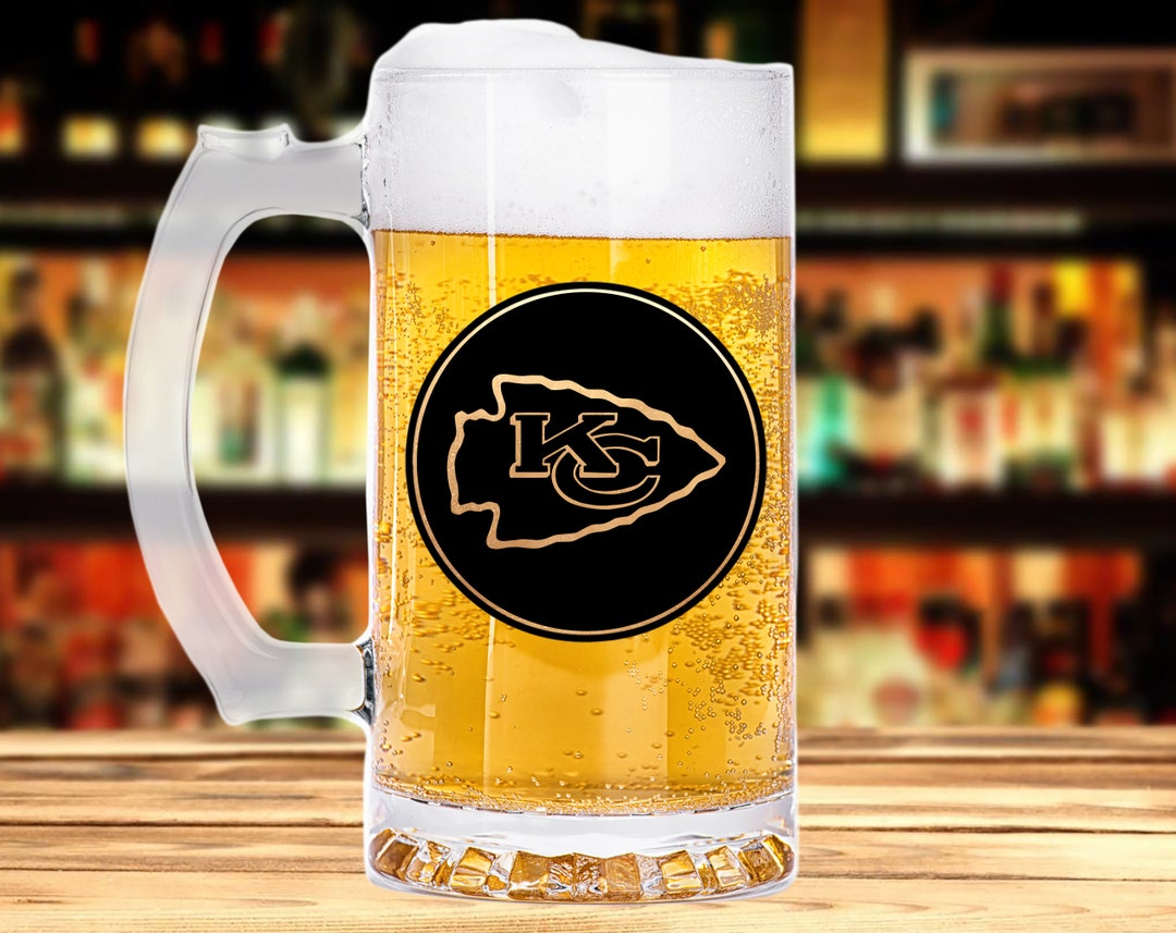 Kansas City Chiefs Beer Mug Stein Glass Personalized Gift for Men ...
