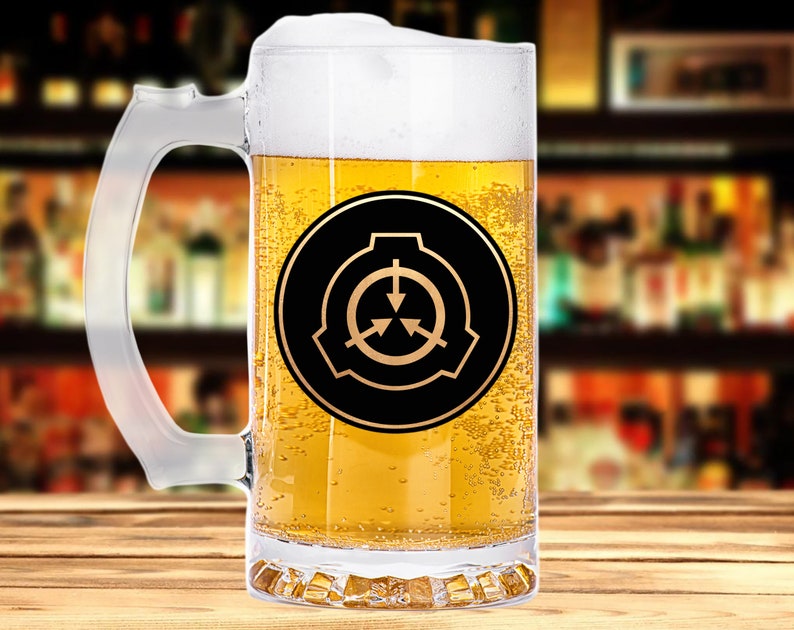 SCP Foundation Beer Mug Boyfriend Gift Mug Glass Beer Stein - Etsy