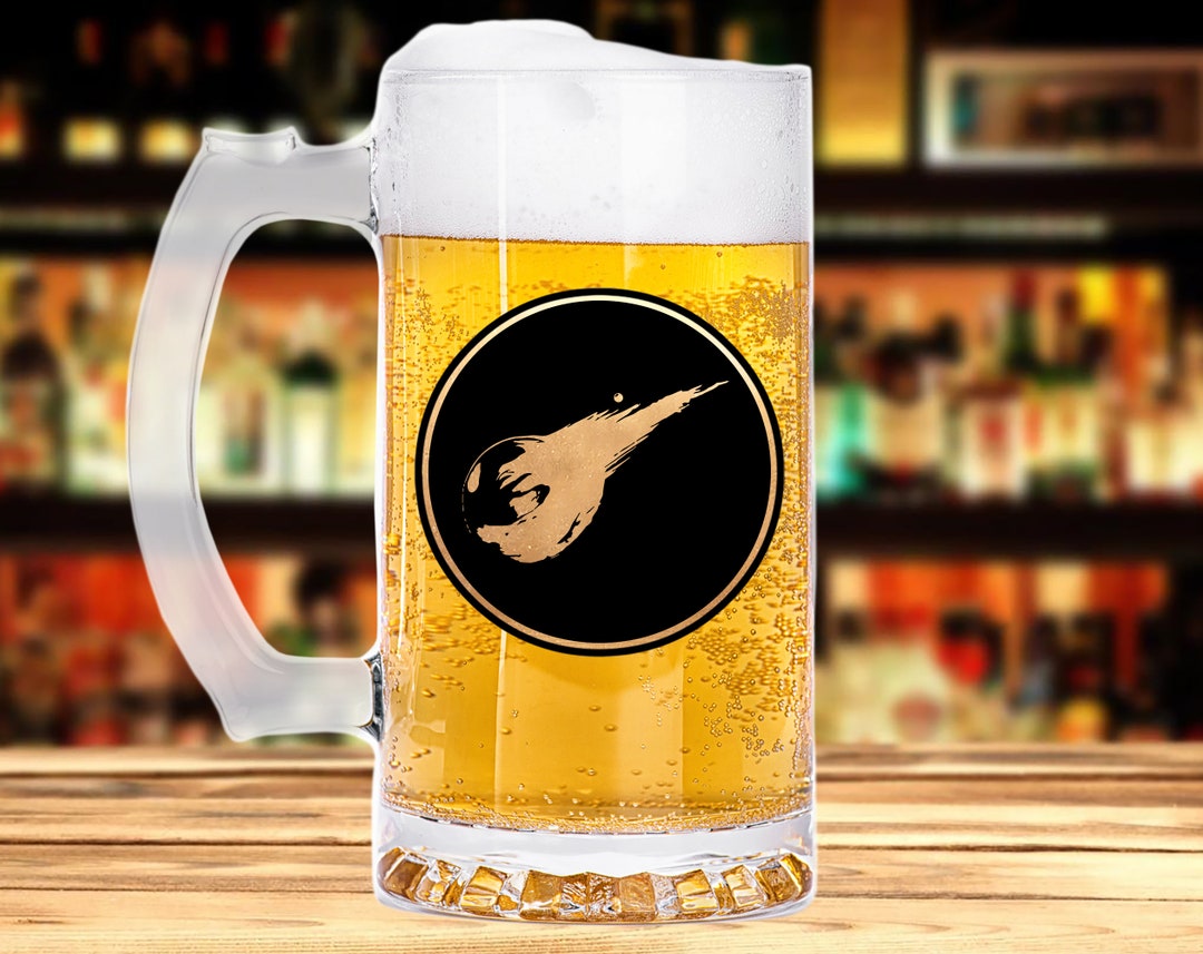 Final Fantasy Beer Mug Meteor Beer Stein Glass Personalized Gamer Gifts ...