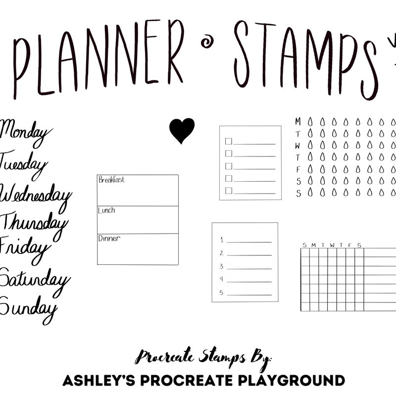 Planner Stamps - Etsy