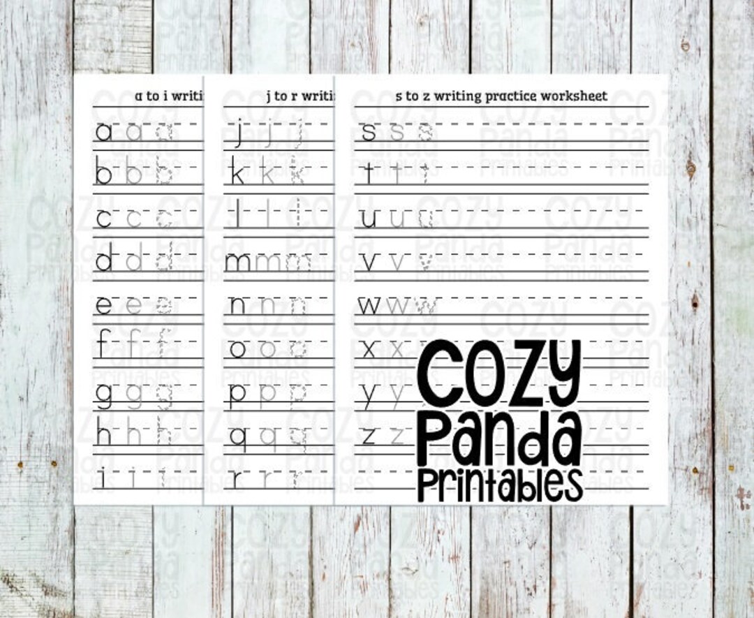 A-z Practice Worksheet, Preschool Learning Activities, Writing Practice ...