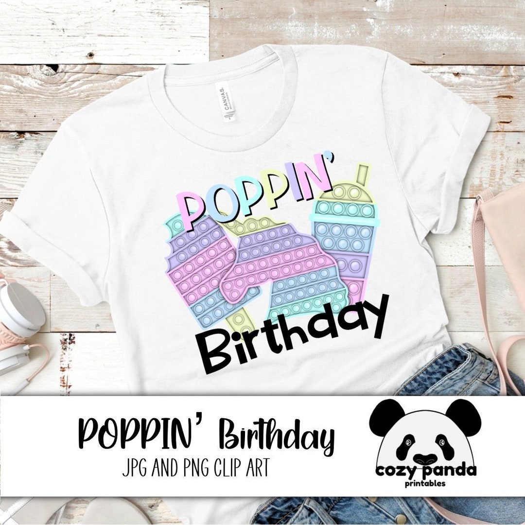 Poppin Geburtstag, pop it Clipart, pastell pop it, Geburtstag Clipart ...