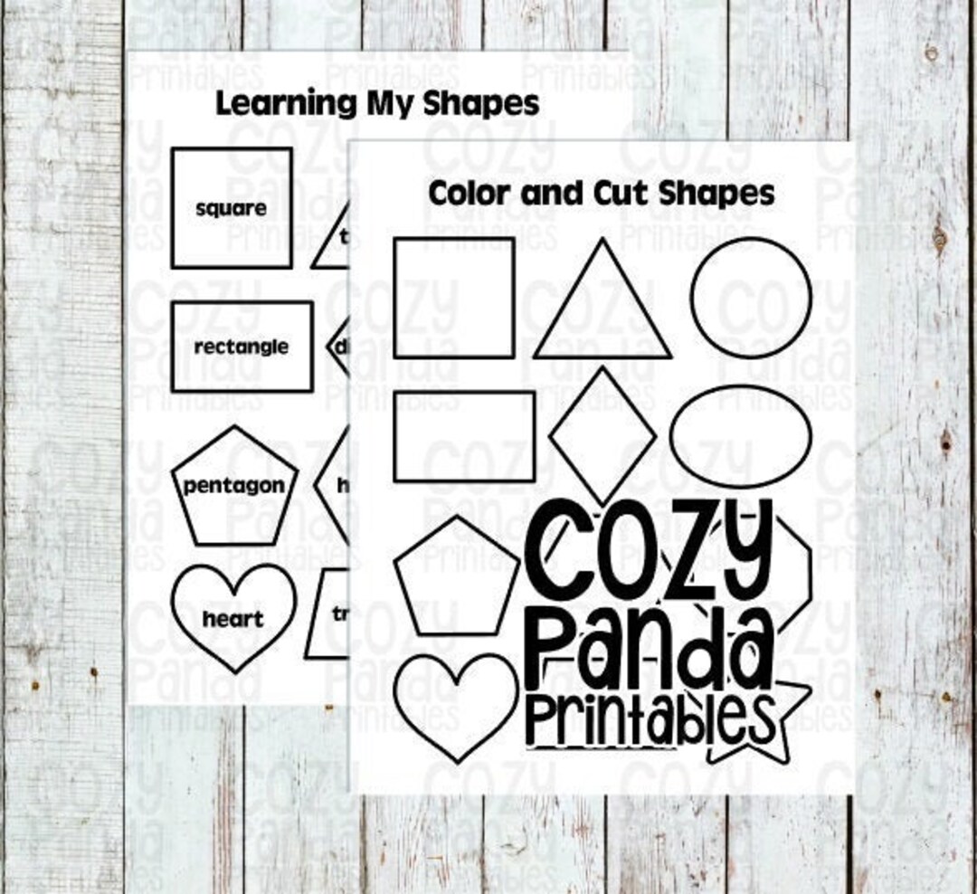 Learning My Shapes Worksheet, Preschool Learning, Shapes, Learning ...